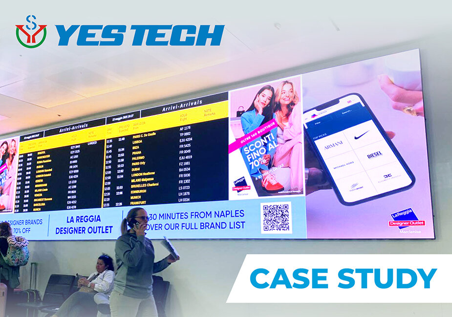 Yes Tech drives innovation sky-high with the new LED wall at Naples Capodichino Airport